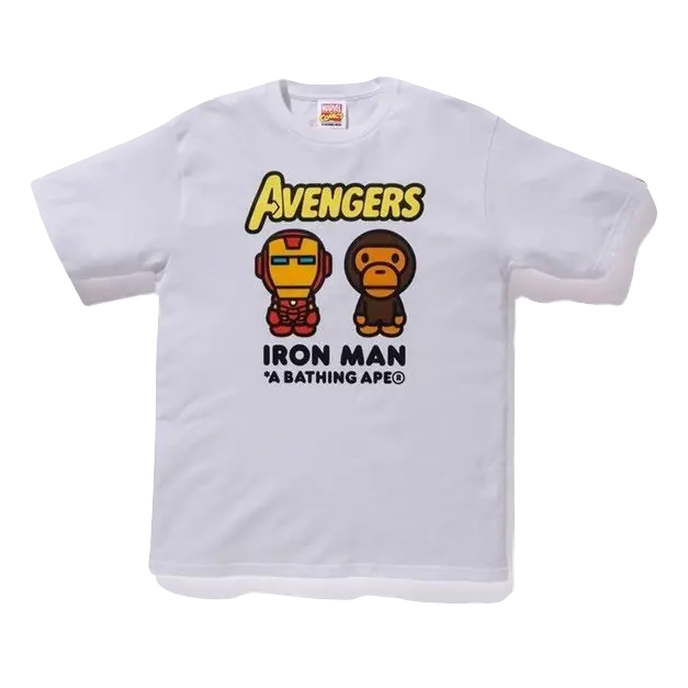 A Bathing Ape x Marvel Milo Iron Man Tee - White – Grails SF