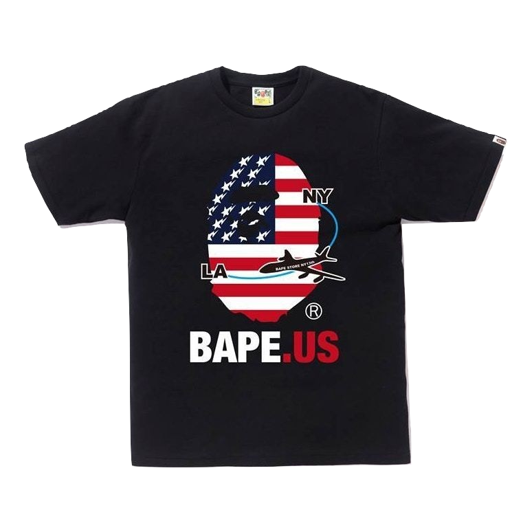 Bape NYC 13th Anniversary Plane Tee - Black – Grails SF