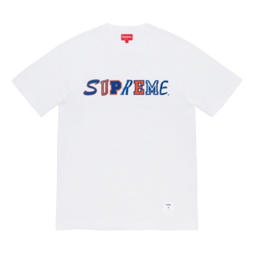 Supreme Collage Logo S/S Top - White – Grails SF