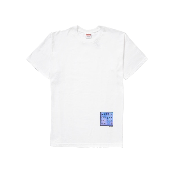 Supreme Middle Finger to the World Tee - White – Grails SF