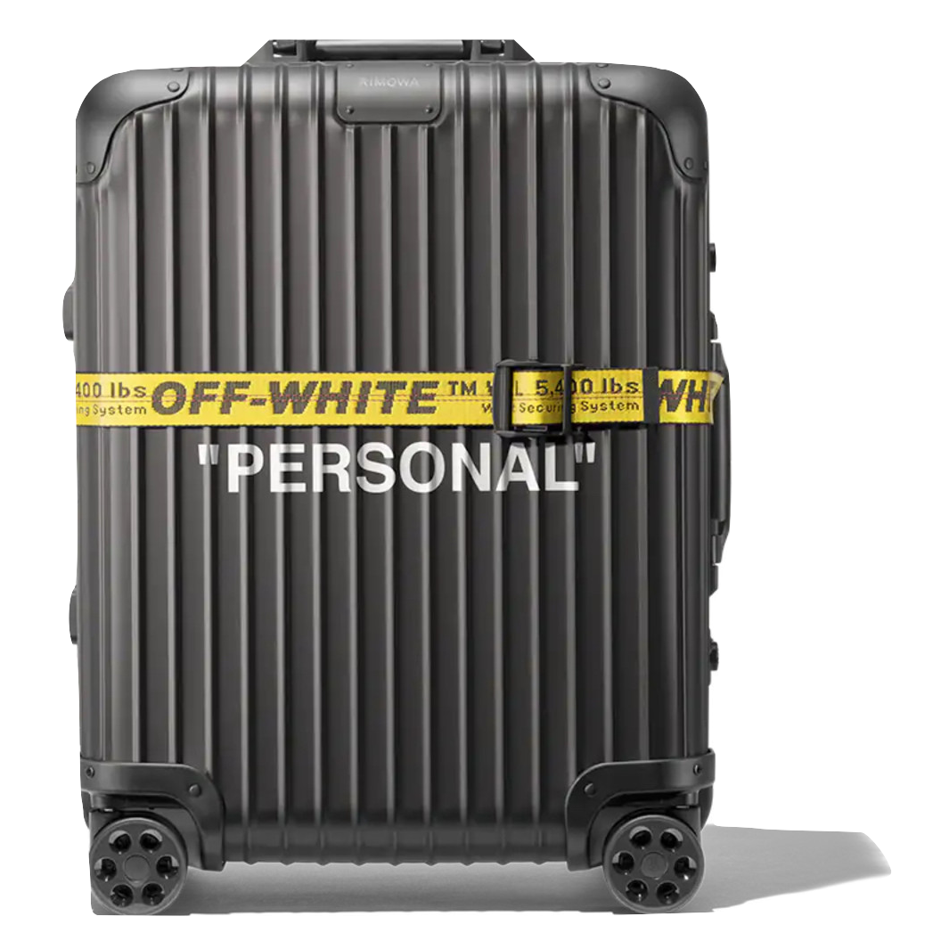 OFF-WHITE Rimowa Personal Belongings 49L Case - Black - Used – Grails SF